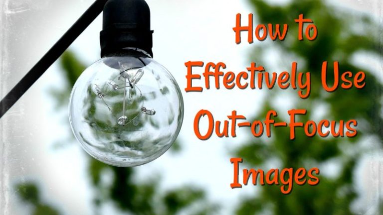 How To Effectively Use Out-of-Focus Images – Second Wind Leisure ...